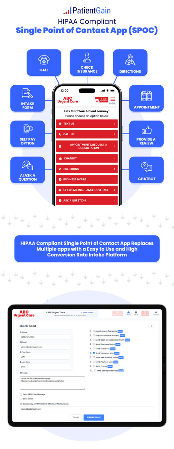 Single Point of Contact For Healthcare Websites $499/mon